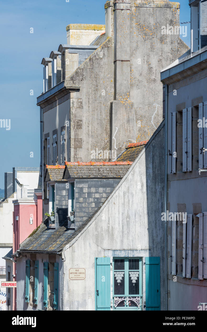 Douarnenez city in Brittany, France famous for his sardines fisheries ...