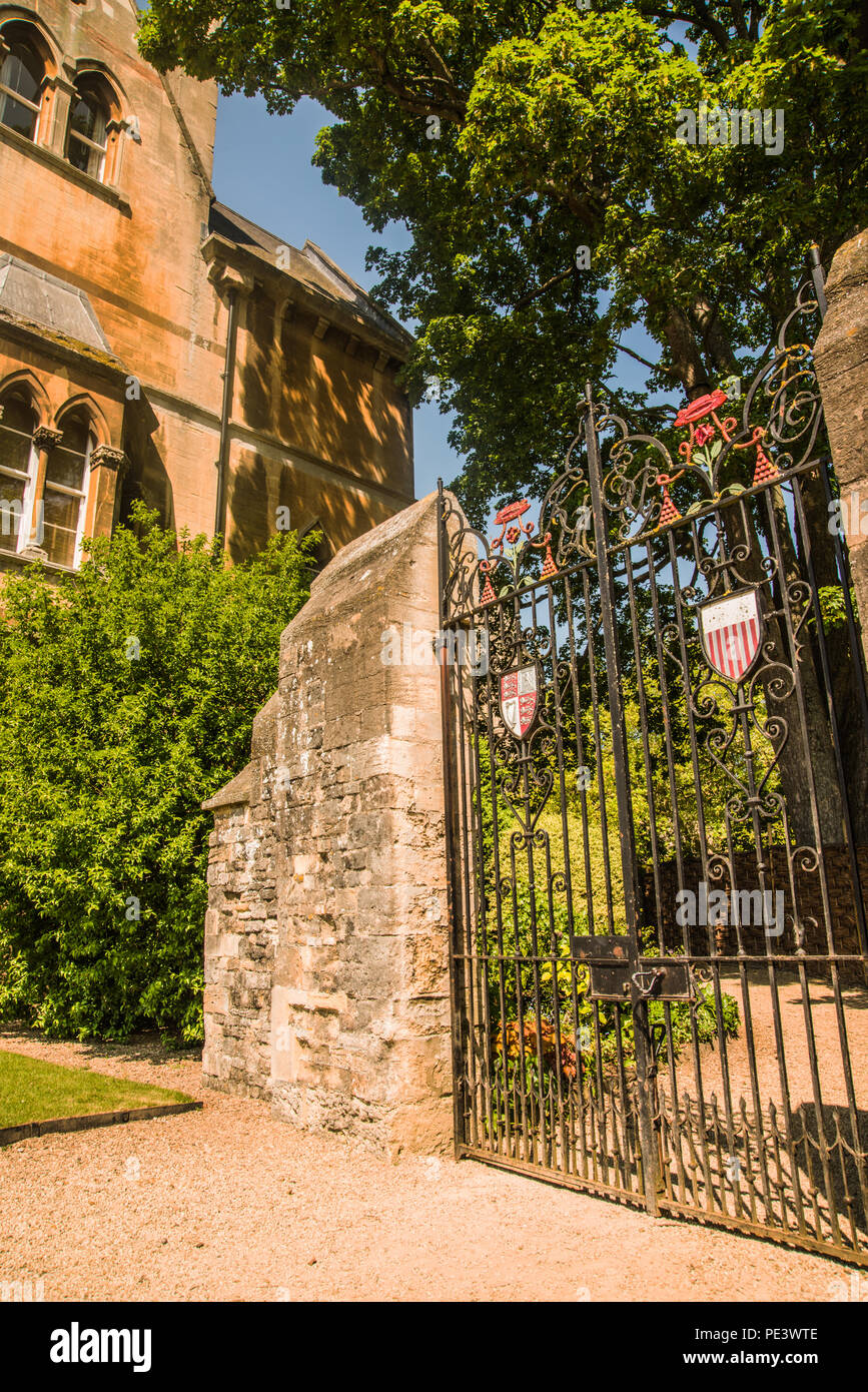Wrought iron gates university hi-res stock photography and images - Alamy