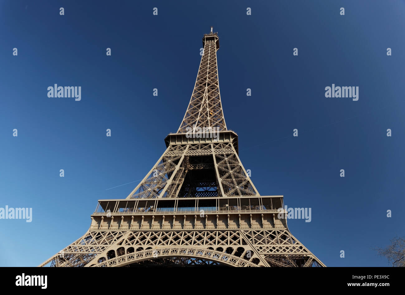 The Eiffel Tower shot from different locations and angles with close ups and long shots, Paris ...