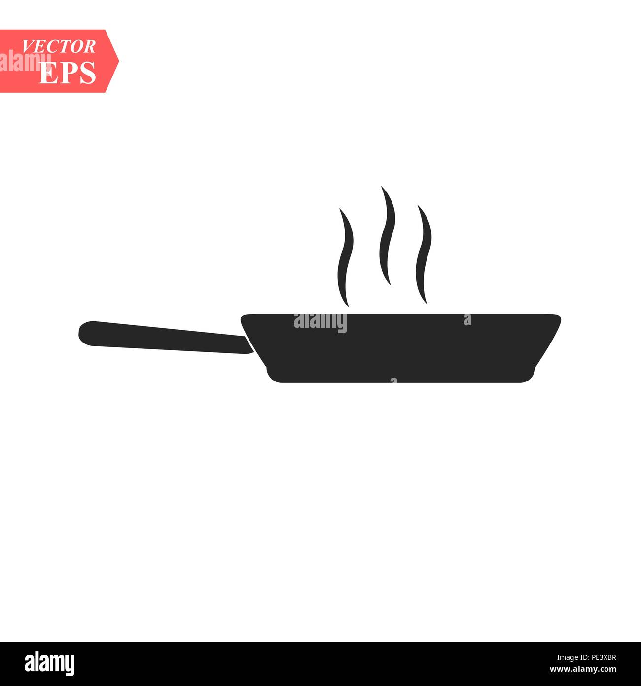 pan icon. Simple filled pan vector icon. On white background. eps10 ...