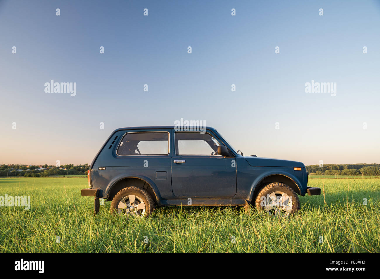 Russian suv lada niva vaz hi-res stock photography and images - Alamy