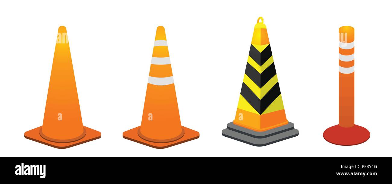 Traffic cone collection Stock Vector Image & Art - Alamy