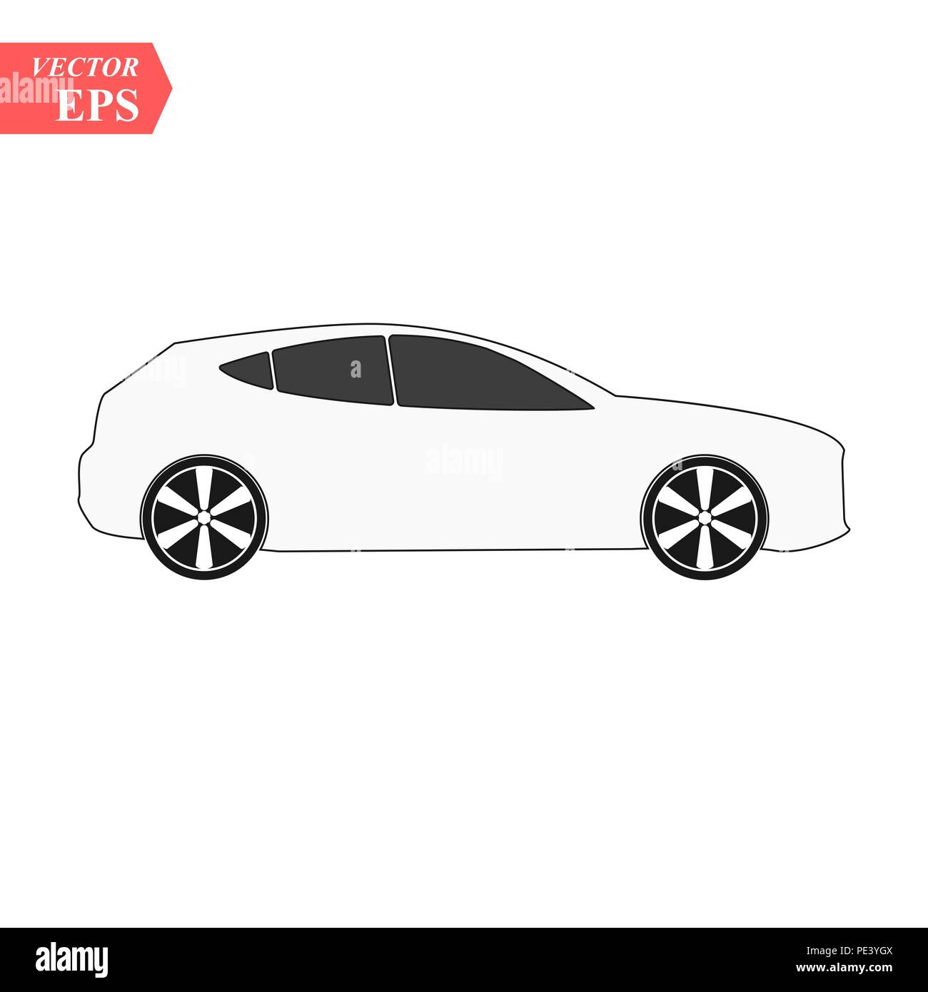 Super car design concept. Unique modern realistic art. Generic luxury ...