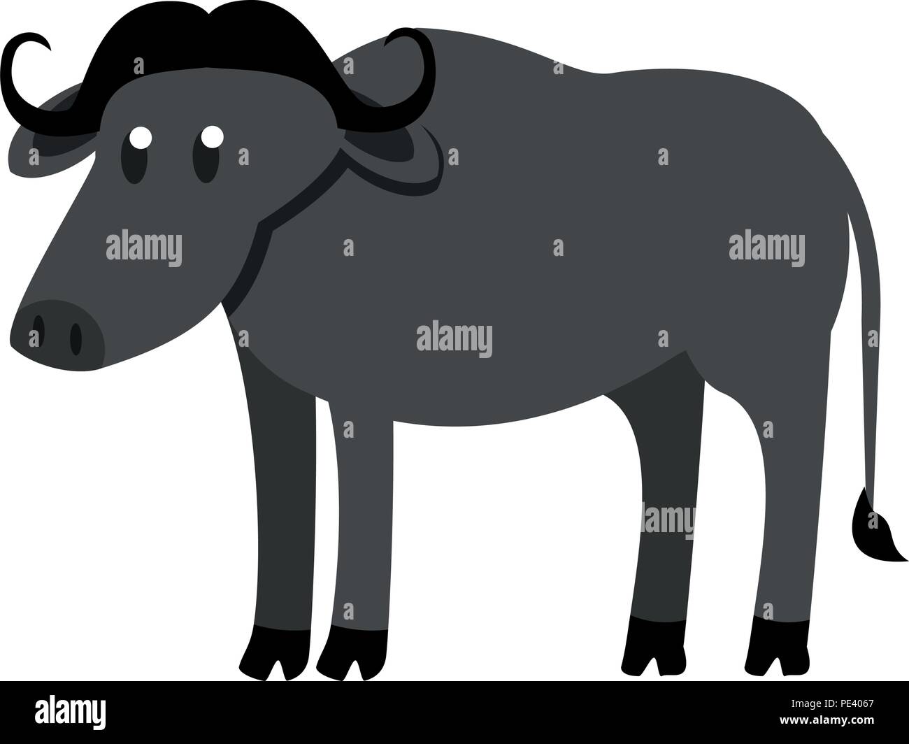 Buffalo wild animal Stock Vector Image & Art - Alamy