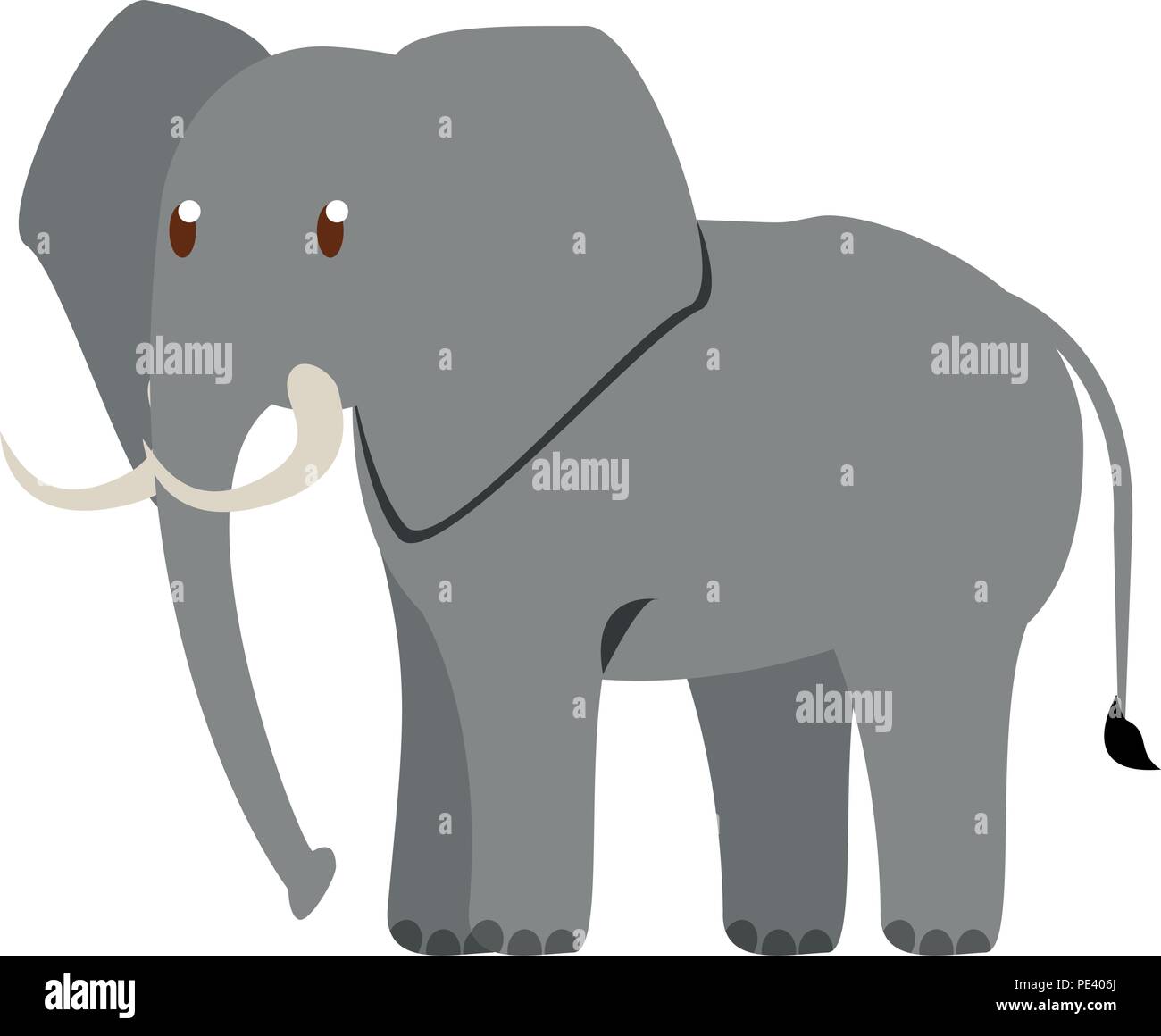 Elephant wild animal Stock Vector Image & Art - Alamy