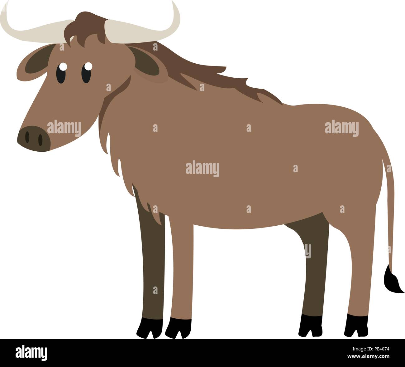 Buffalo wild animal Stock Vector Image & Art - Alamy