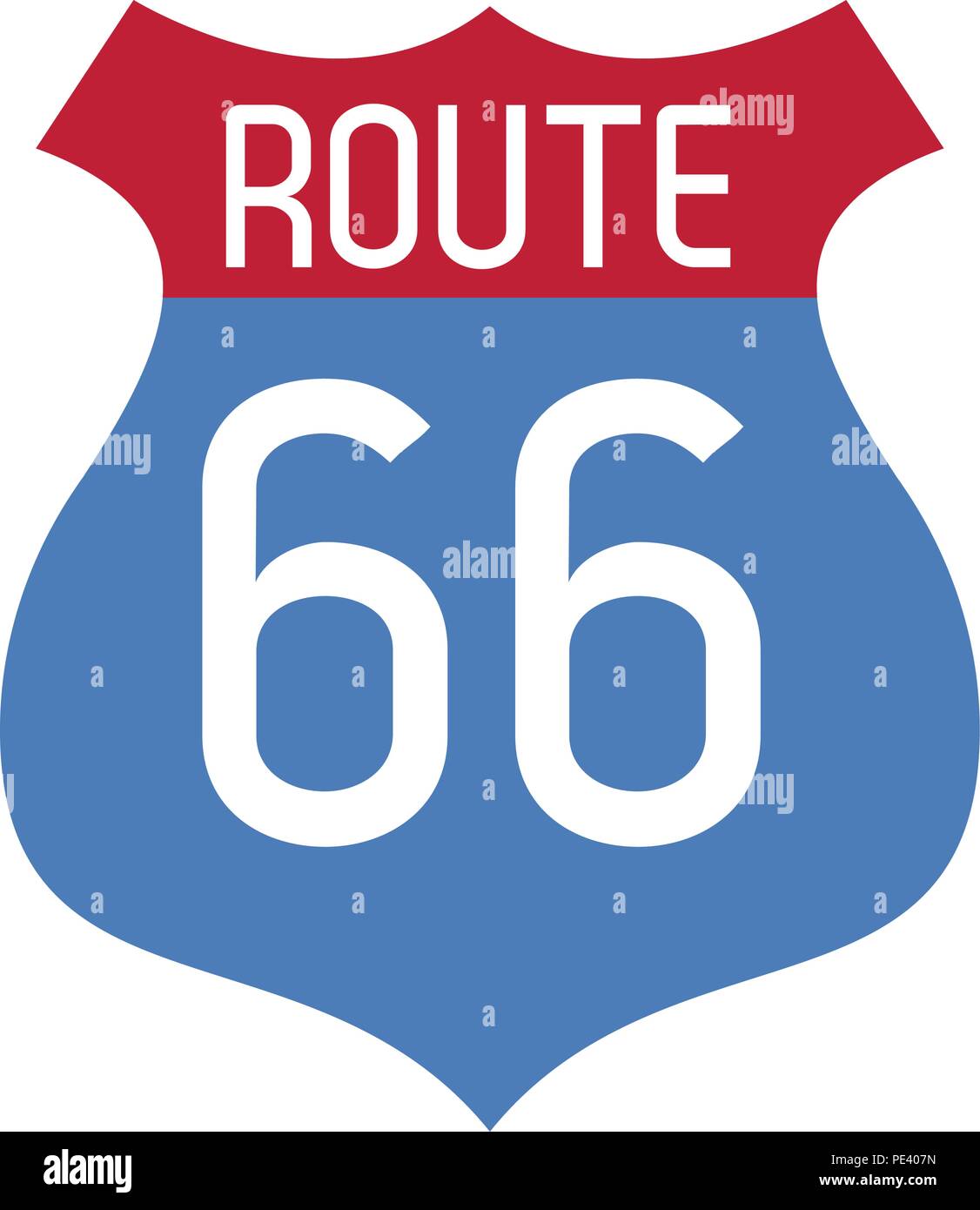 Route 66 roadsign symbol Stock Vector Image & Art - Alamy