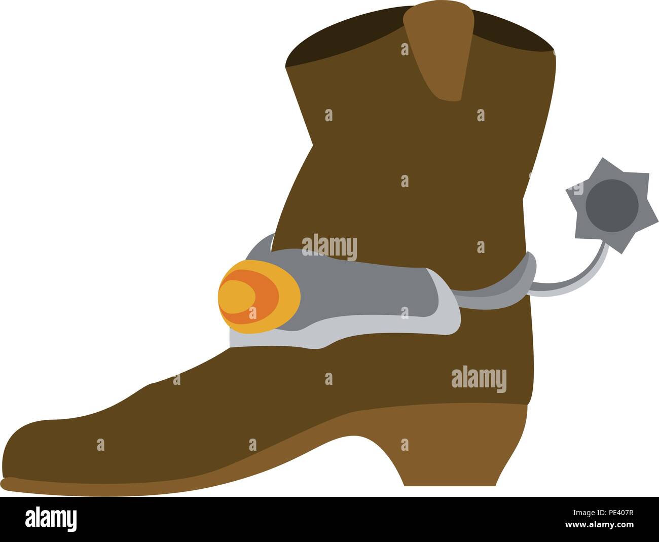 Cowboy boot isolated Stock Vector Image & Art - Alamy