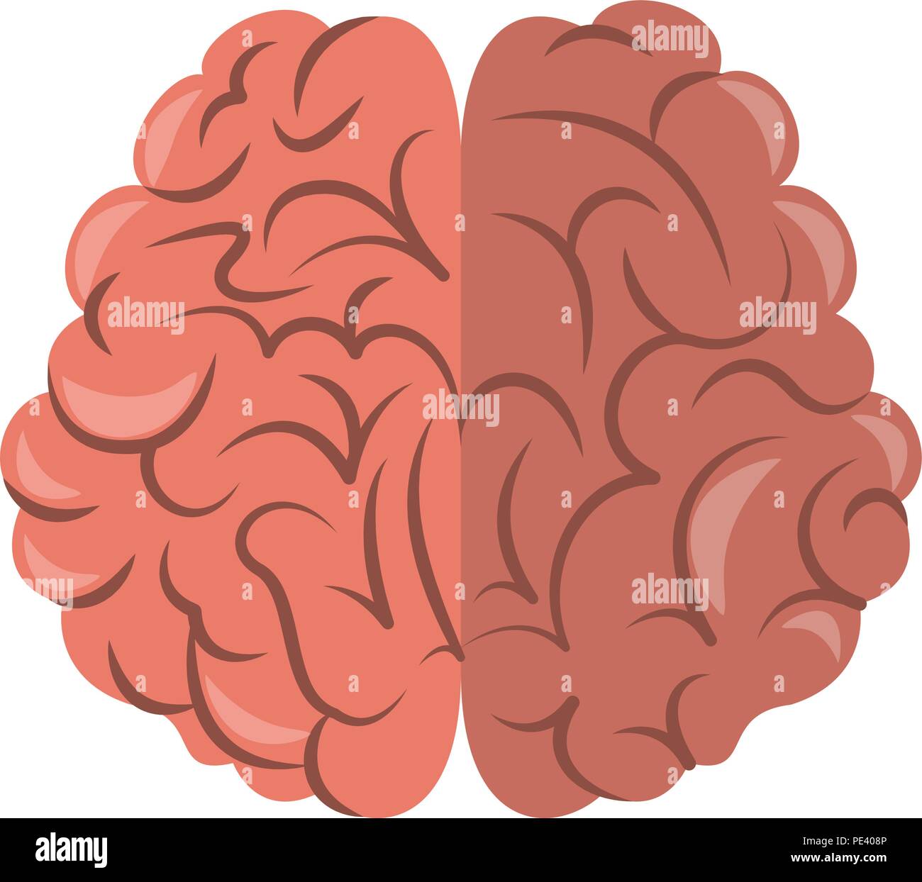 Human brain cartoon Stock Vector Image & Art - Alamy