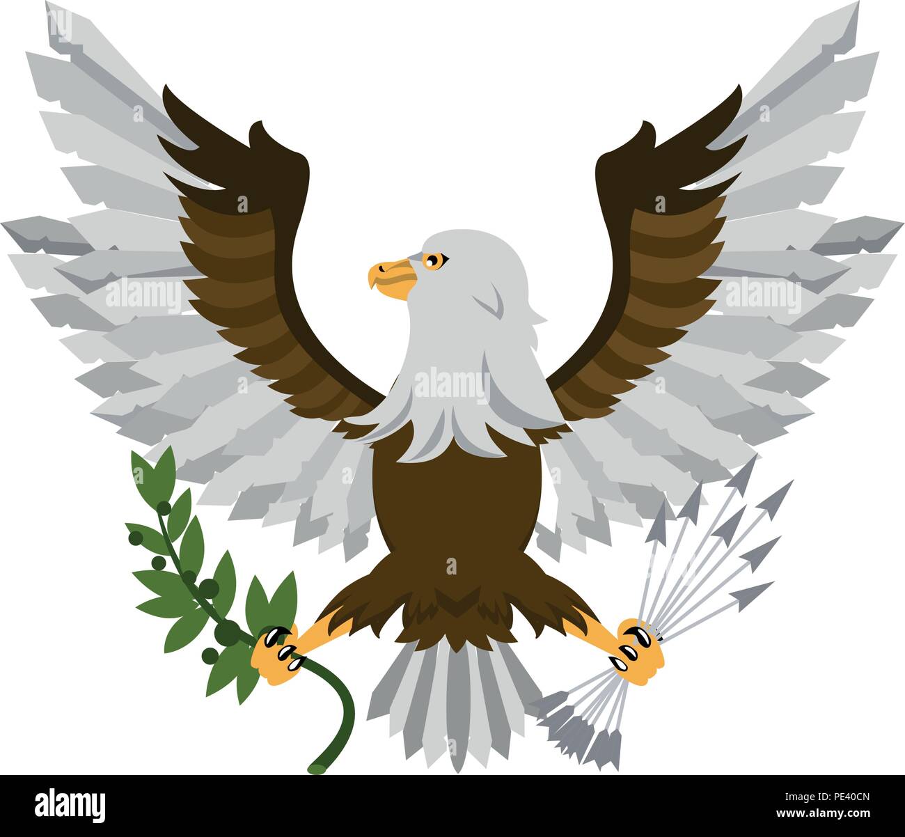 Bald eagle group Stock Vector Images - Alamy