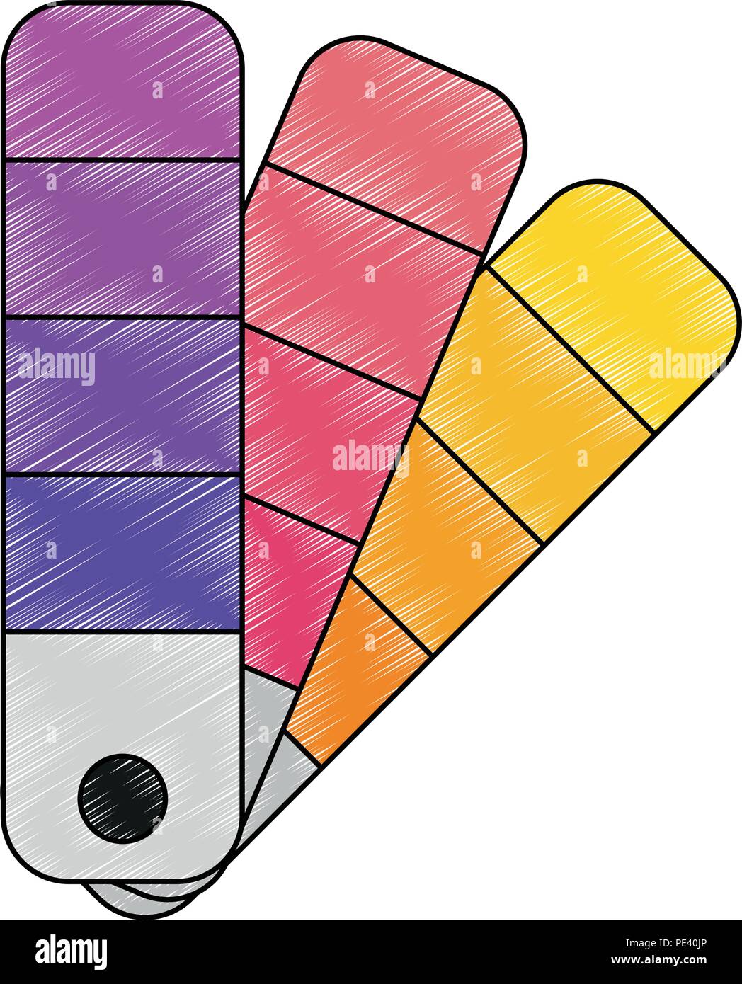 Colors palettes isolated scribble Stock Vector Image & Art - Alamy