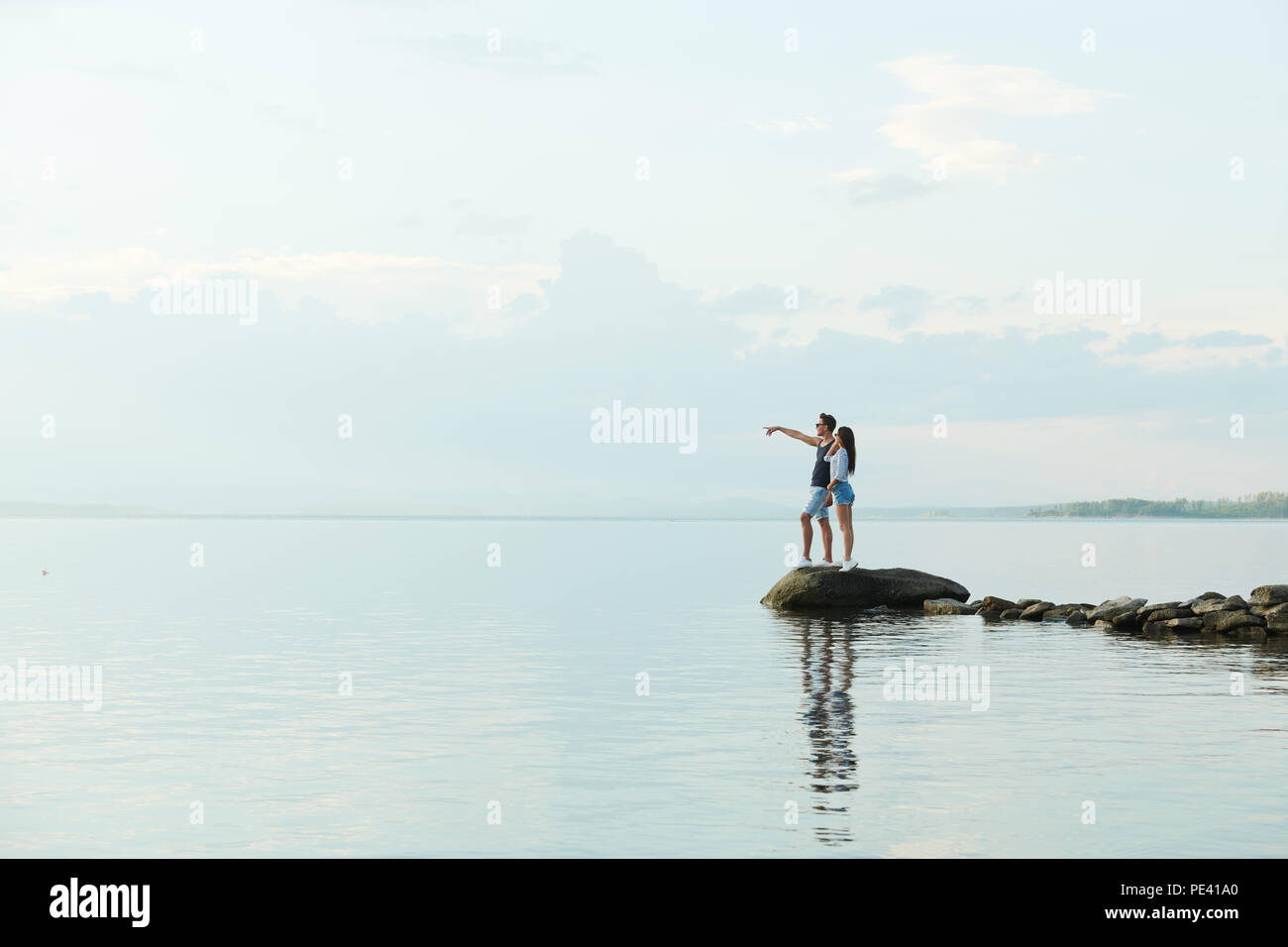 Landscape beautiful woman enjoying hi-res stock photography and images ...