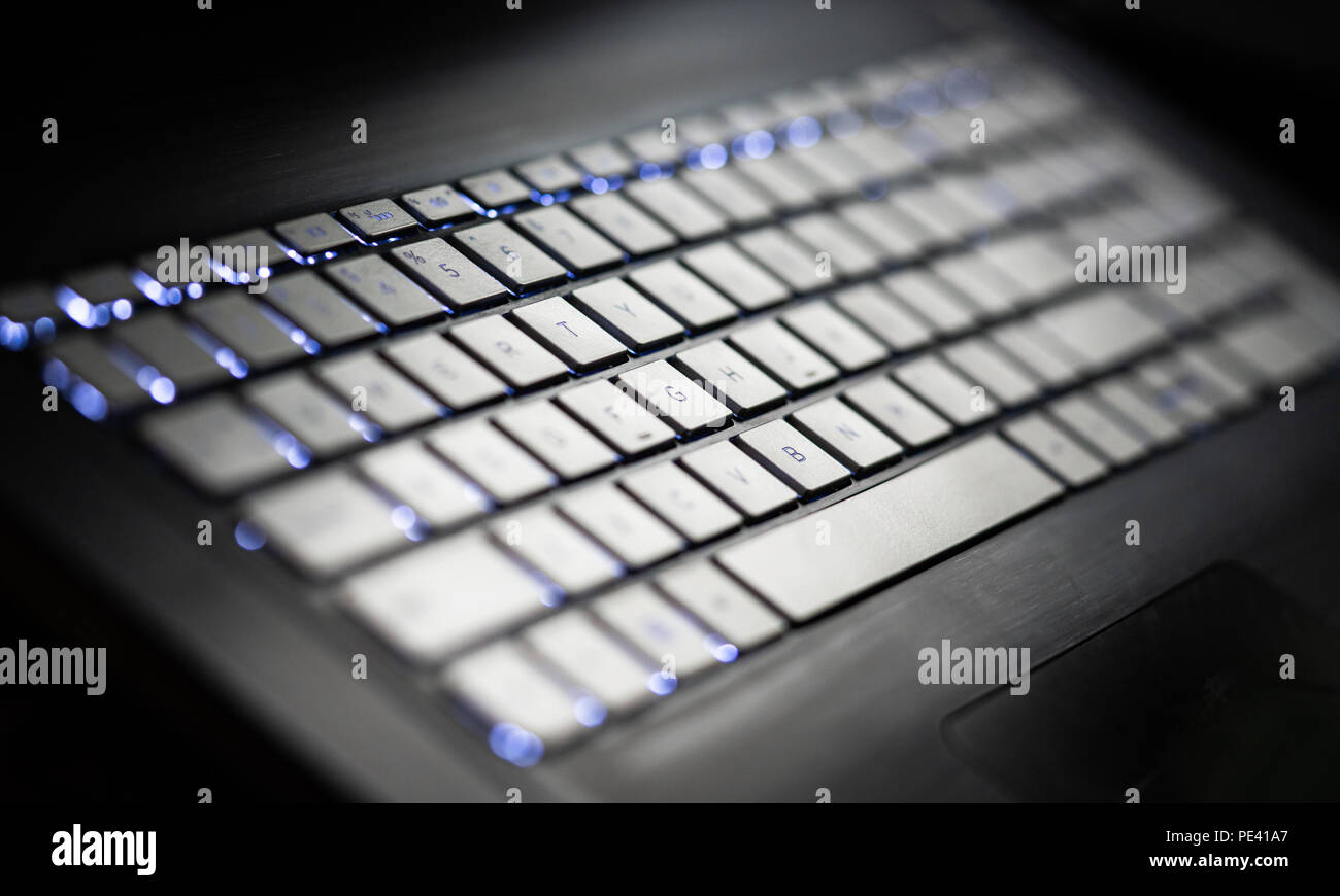 laptop keyboard close up Stock Photo - Alamy