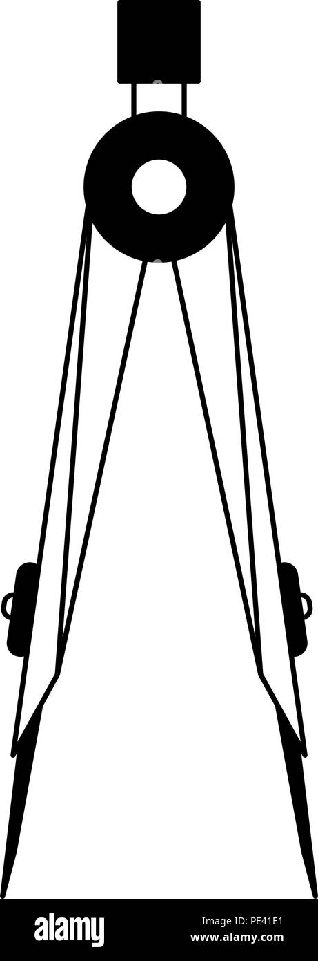 Compass scale ruler Black and White Stock Photos & Images - Alamy