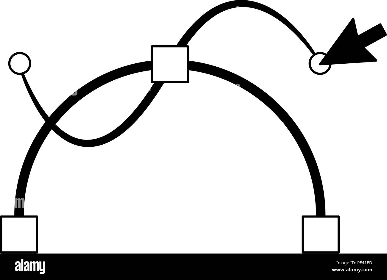 Graphic design pointer in black and white Stock Vector Image & Art - Alamy