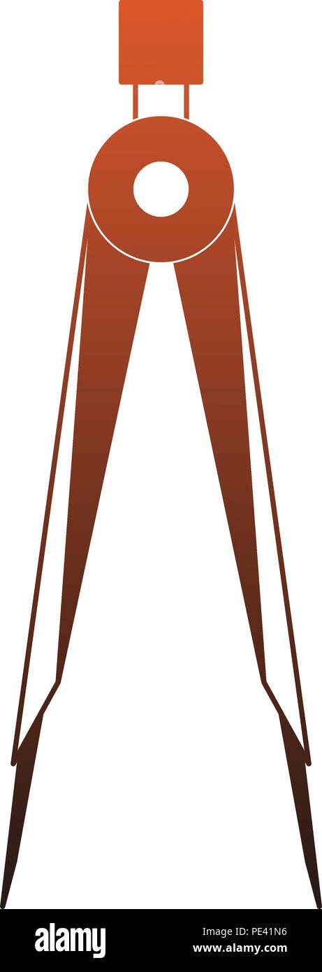 Compass red pencil geometry hi-res stock photography and images - Alamy