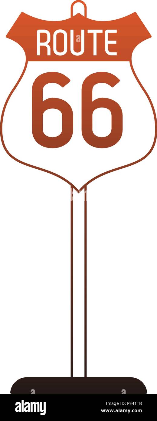 Route 66 roadsign symbol red lines Stock Vector Image & Art - Alamy