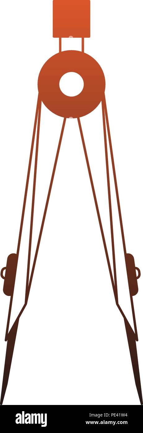 Compass red pencil geometry hi-res stock photography and images - Alamy