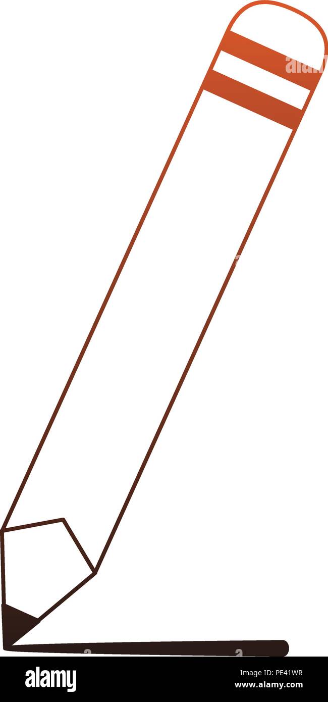 Wooden pencil cartoon red lines Stock Vector Image & Art - Alamy