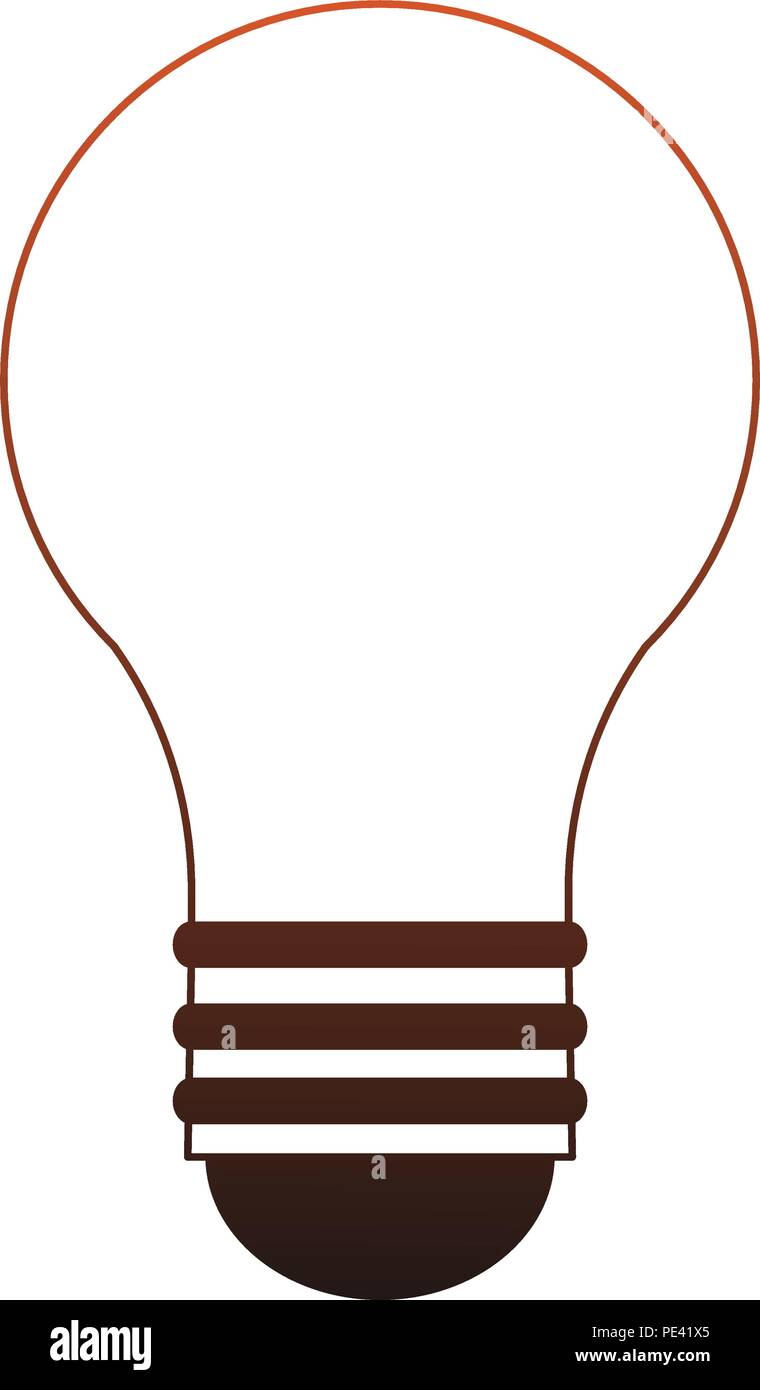 Bulb light symbol red lines Stock Vector Image & Art - Alamy