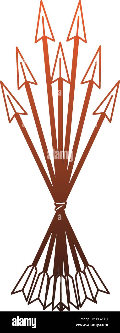 Bow arrows symbol red lines Stock Vector Image & Art - Alamy