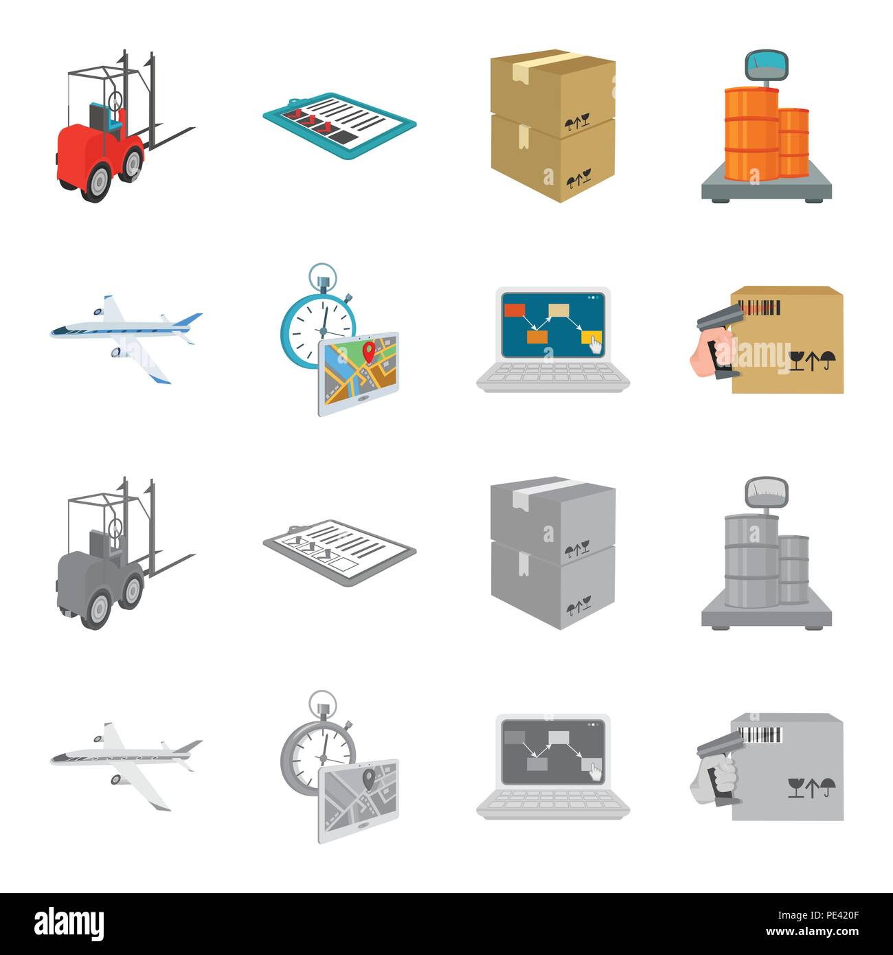 Transport aircraft, delivery on time, computer accounting, control and ...