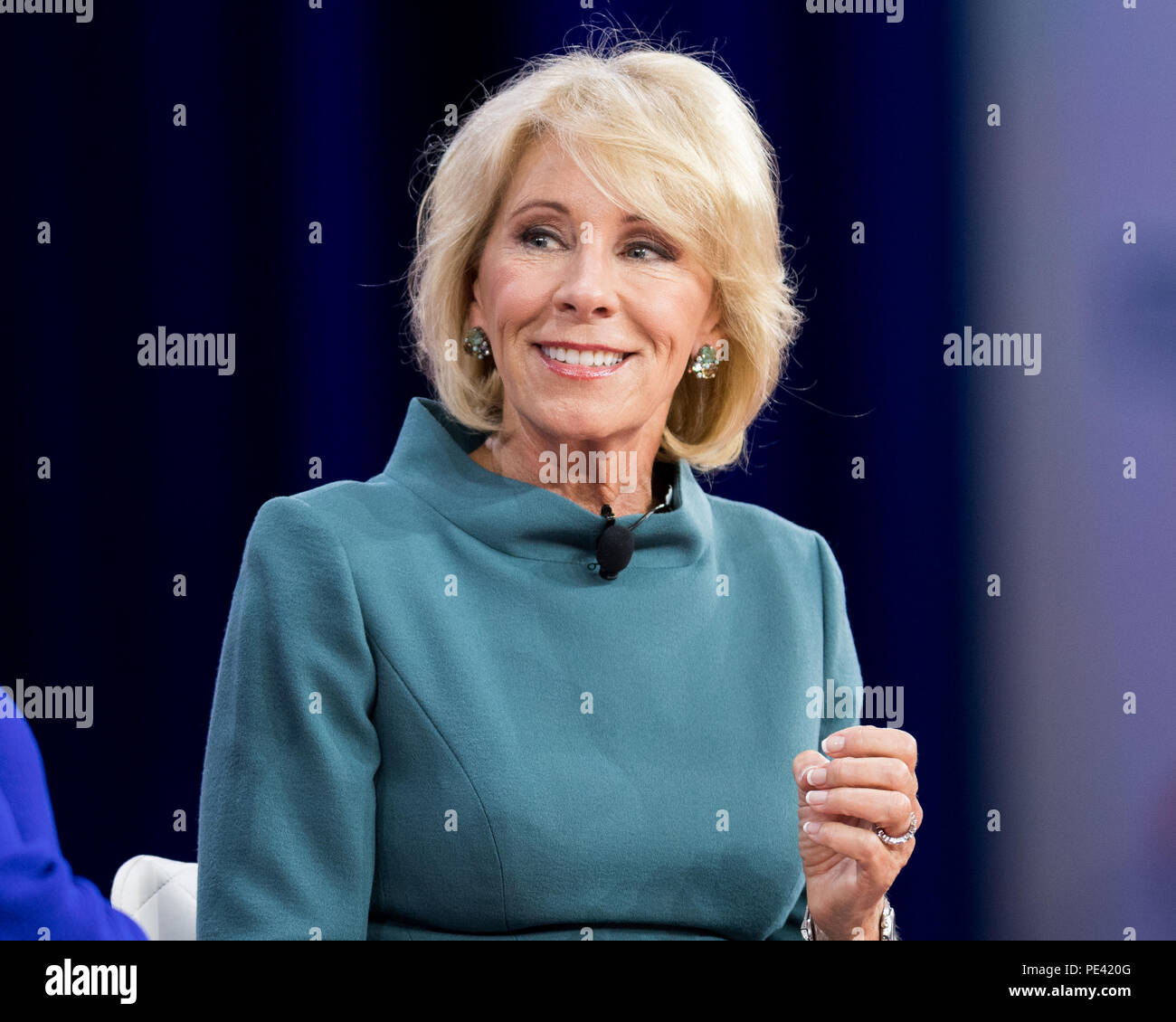 Betsy DeVos, United States Secretary of Education, at the Conservative ...