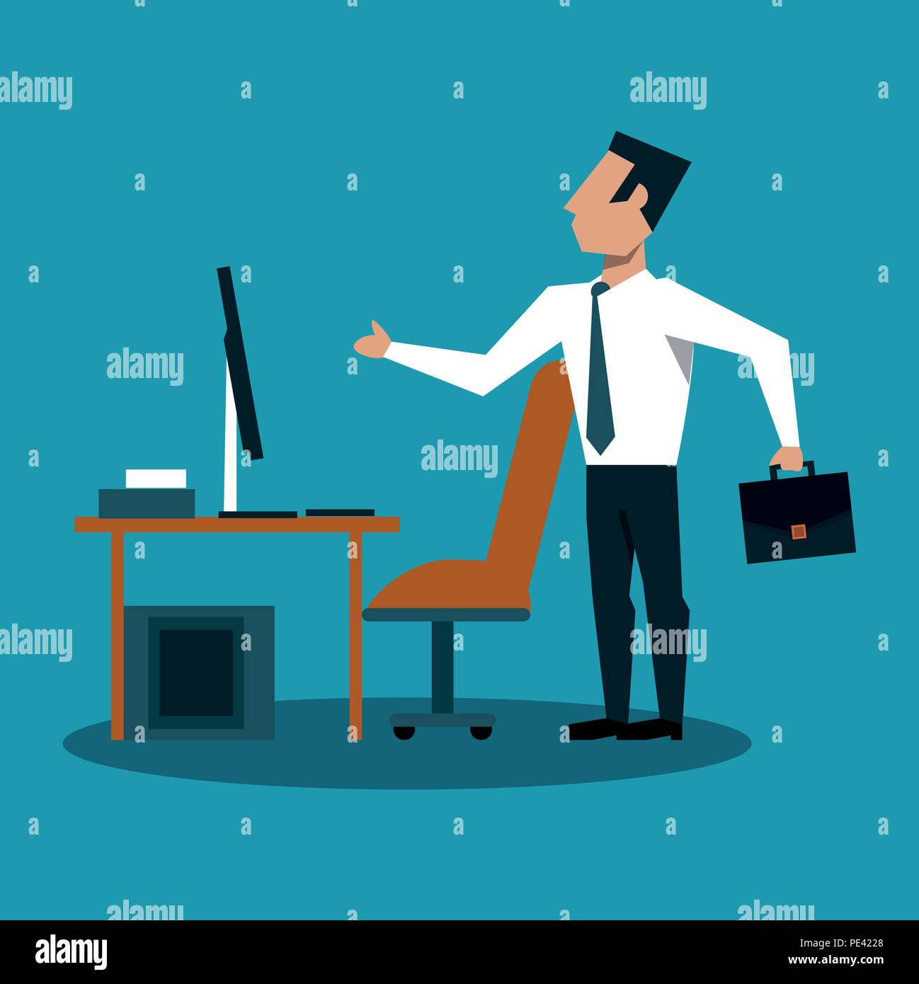 Executive businessman cartoon Stock Vector Image & Art - Alamy