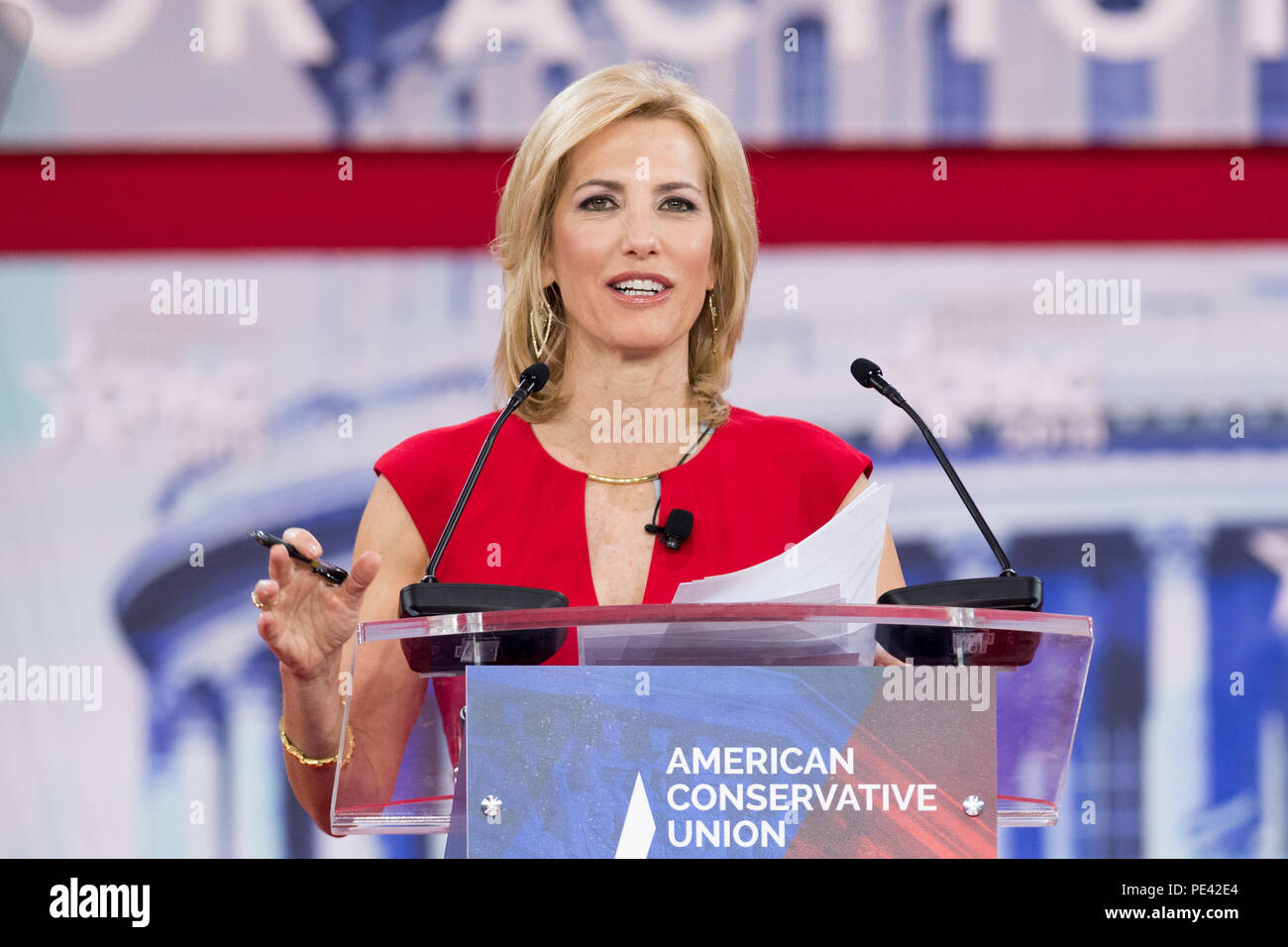 Laura Ingraham, American radio host, at the Conservative Political ...
