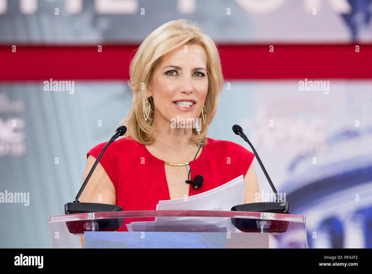 Laura Ingraham, American radio host, at the Conservative Political ...