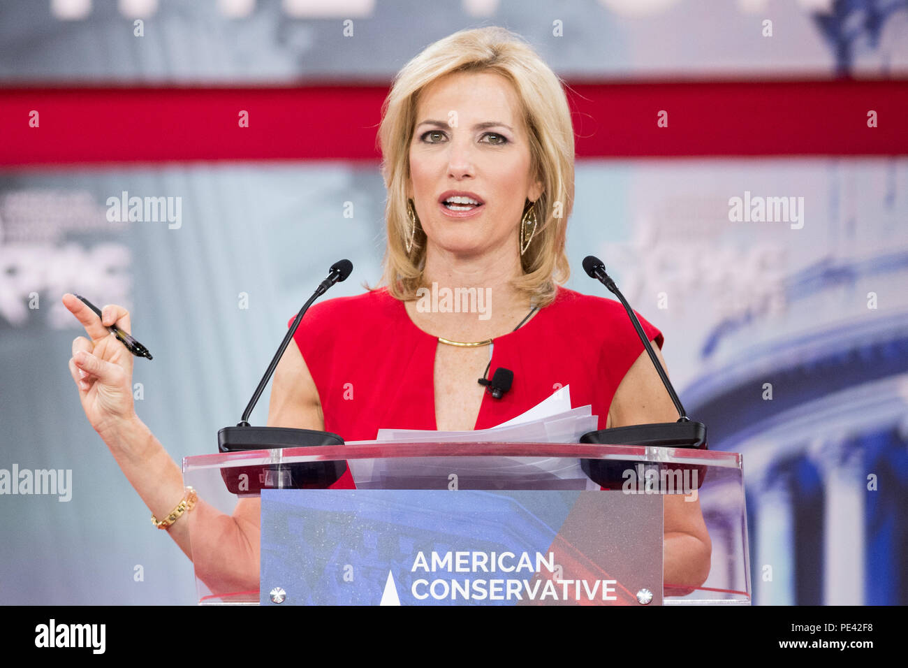 Laura Ingraham, American radio host, at the Conservative Political ...