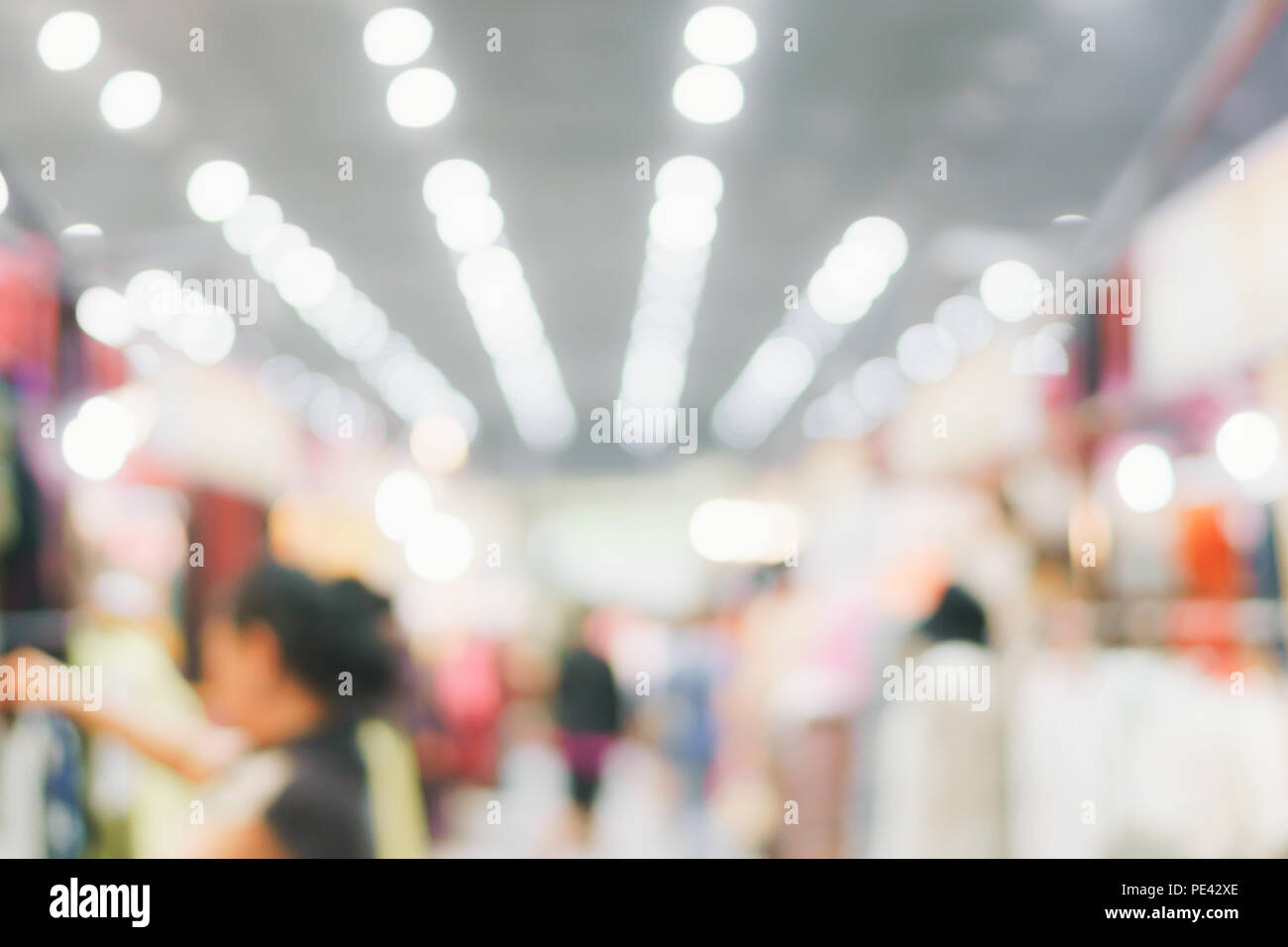 Abstract blurred image of department store use for abstract background ...
