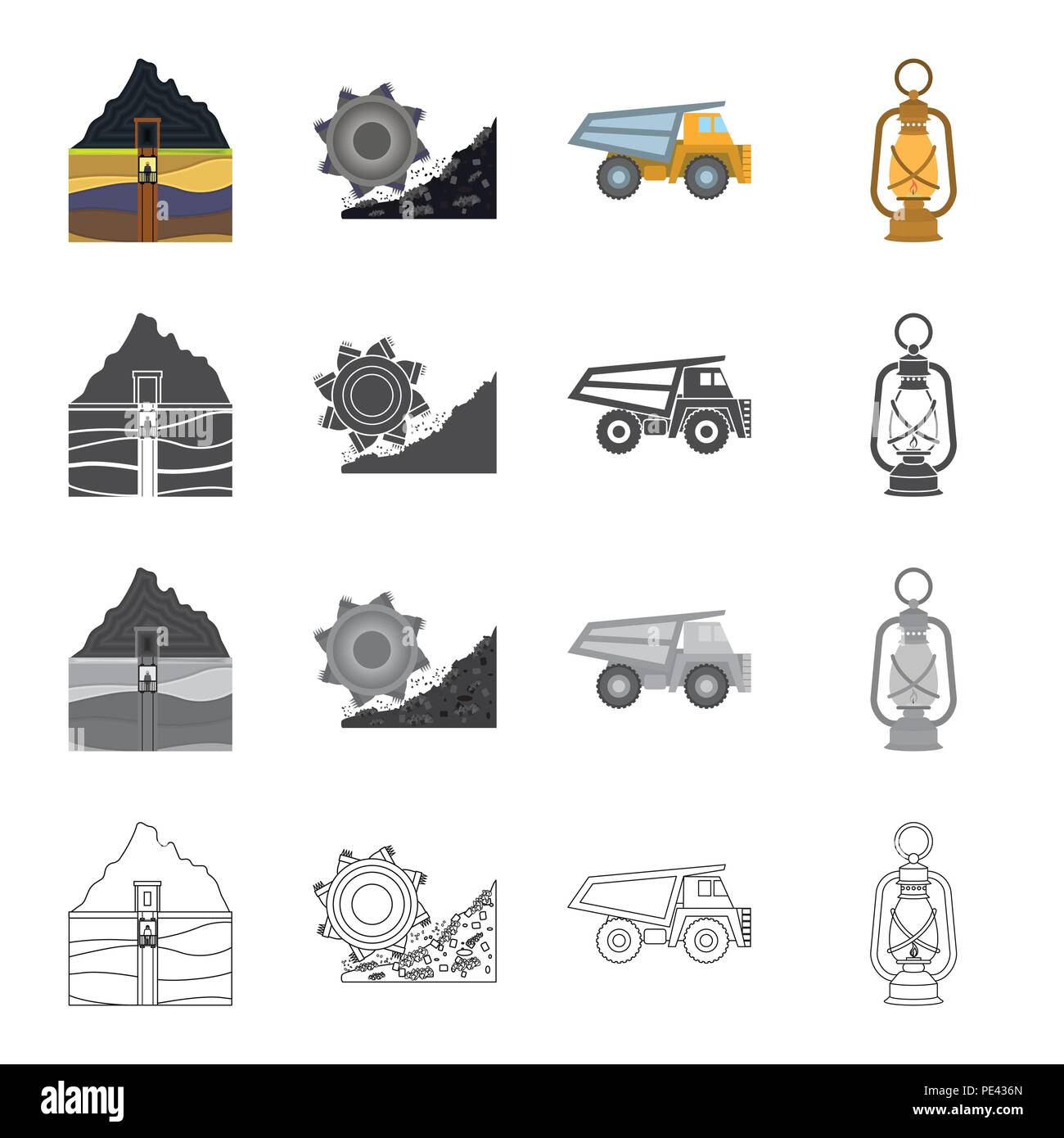 Mine lift Stock Vector Images - Alamy