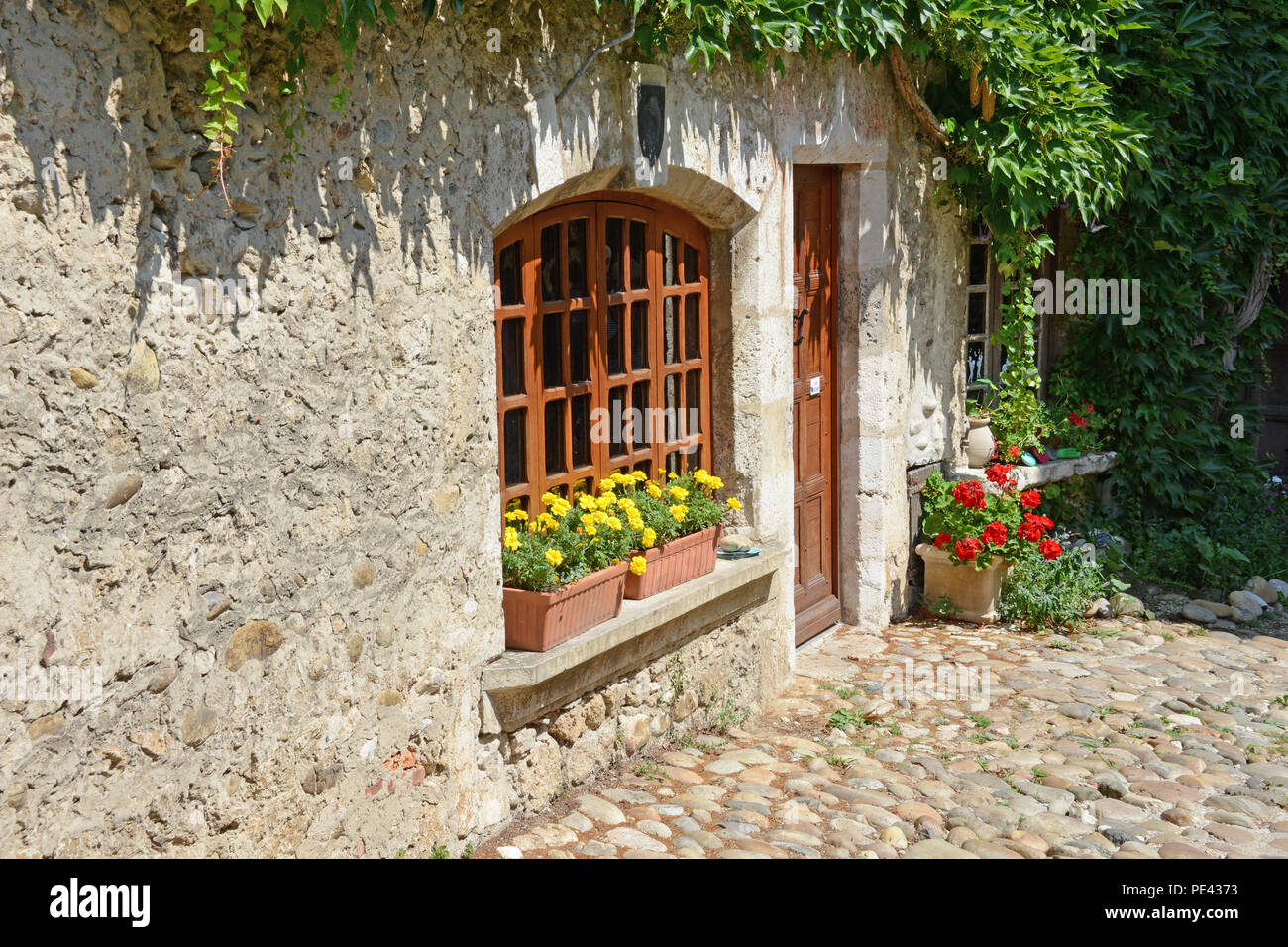 The pretty village of Perouges in the south of France Stock Photo - Alamy