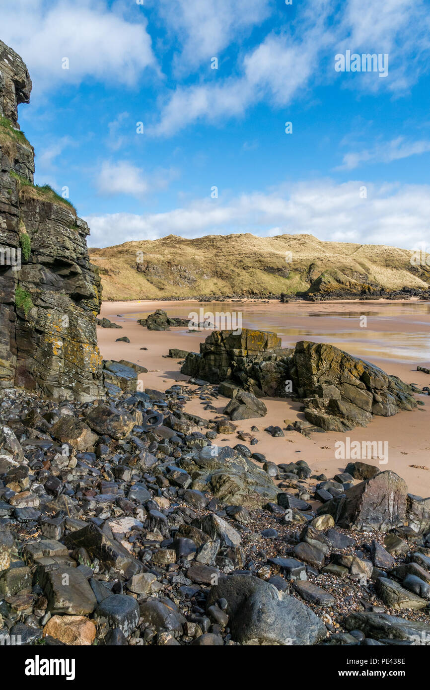 Hackley Bay cliff and beach Stock Photo - Alamy