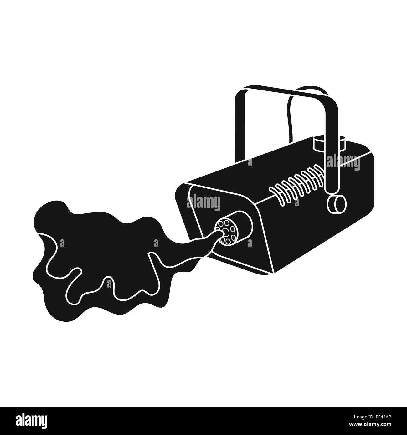 Fog machine icon in black style isolated on white background. Event ...