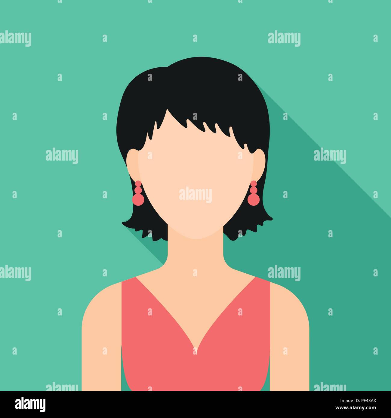 Girl with dimples Stock Vector Images - Alamy