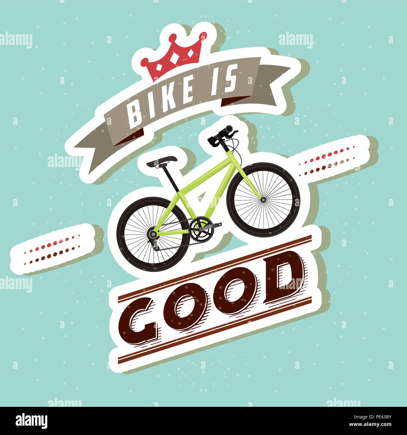 bike ride is good design card style Stock Vector Image & Art - Alamy