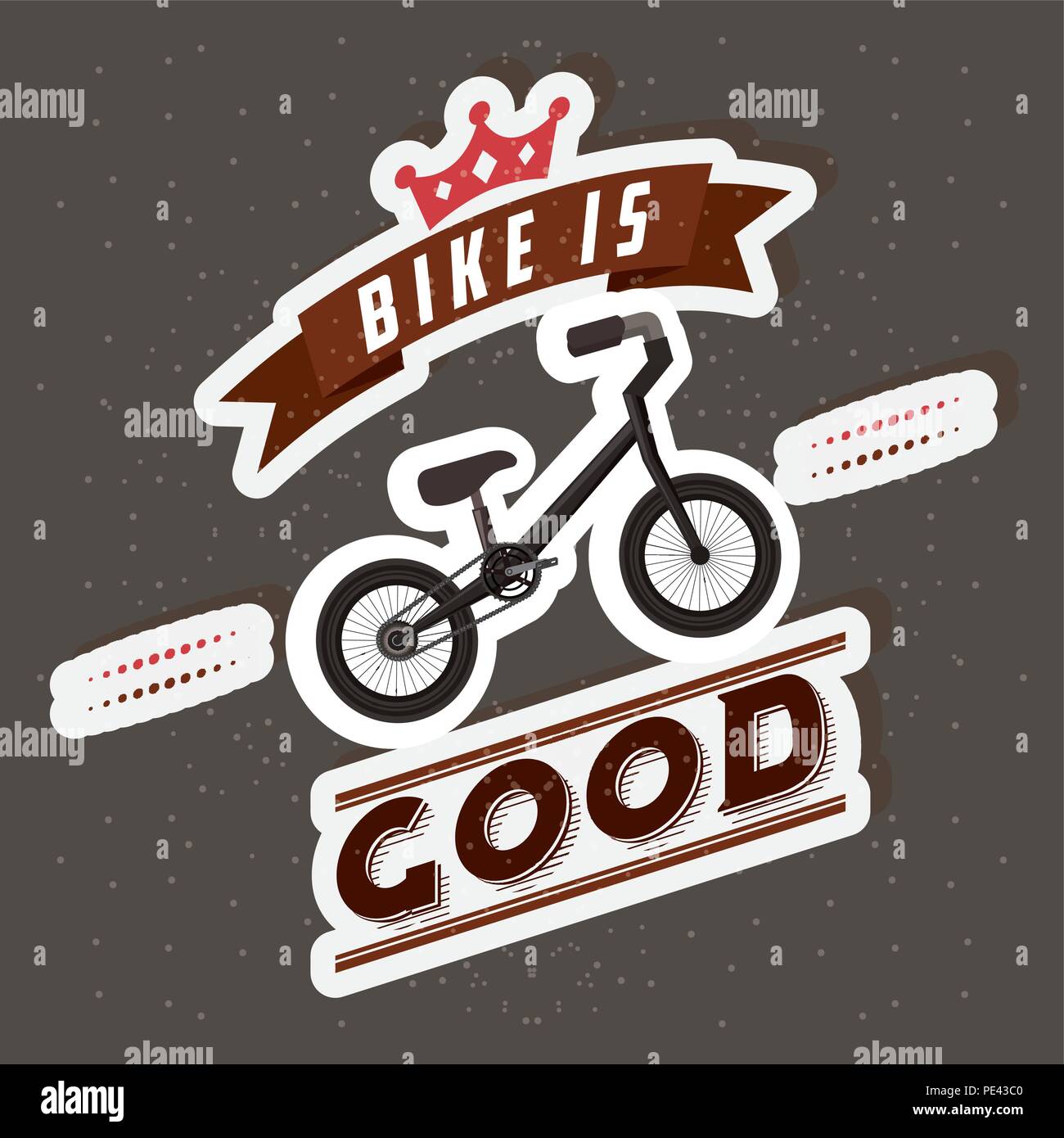 bike ride is good design card style Stock Vector Image & Art - Alamy