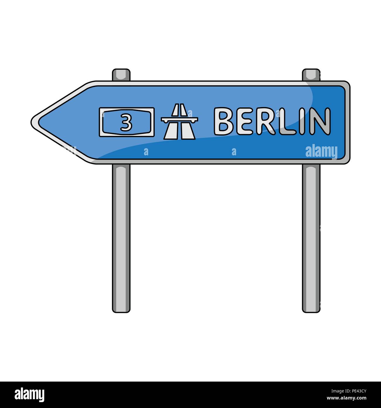 Sign, single icon in cartoon style.Sign, vector symbol stock ...