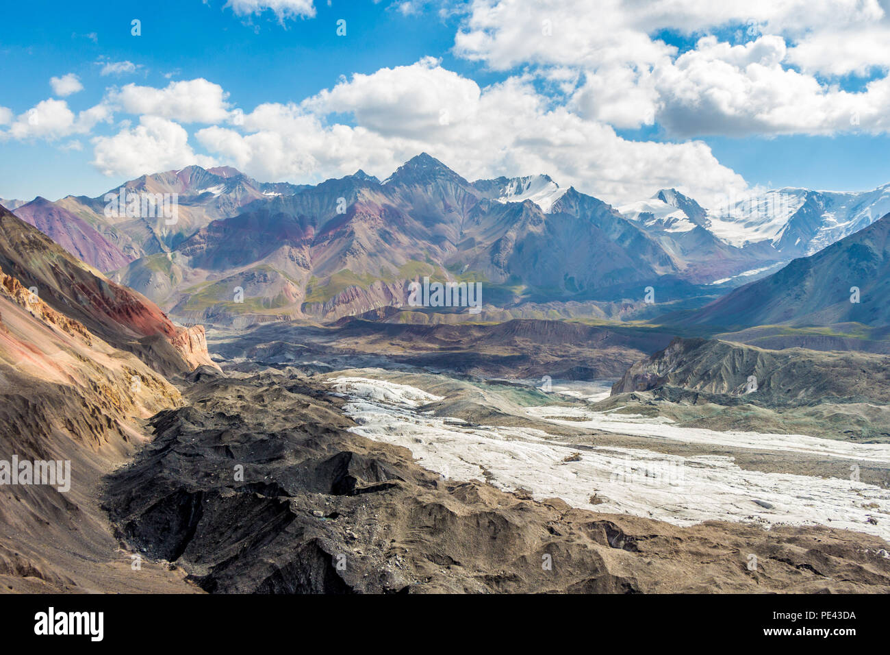 A high altitude panorama of peaks Stock Photo - Alamy