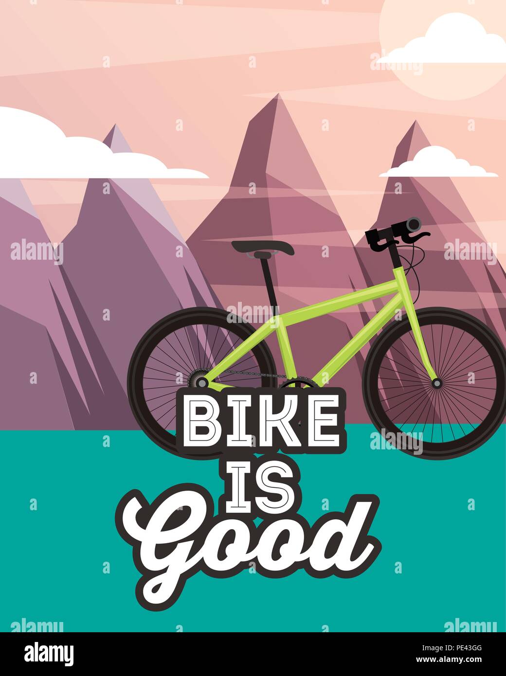 bike ride is good design card style Stock Vector Image & Art - Alamy