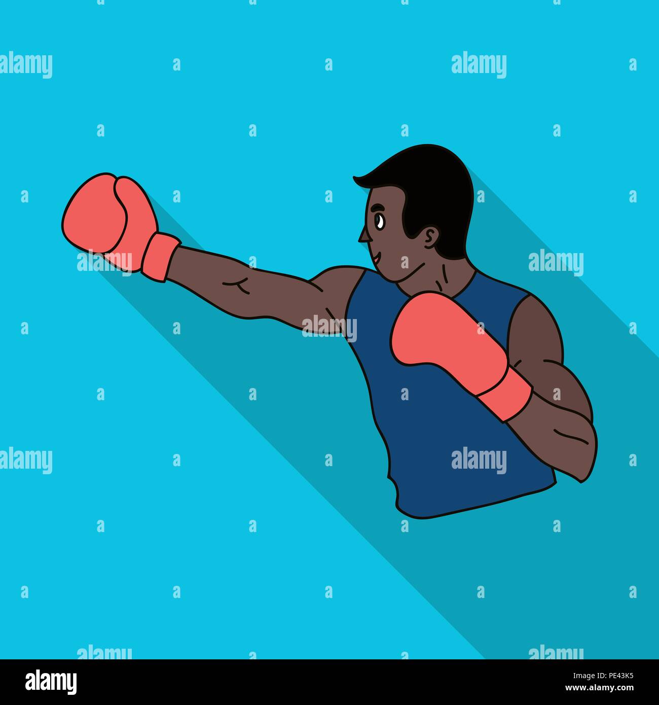 Brown boxer in Boxing gloves.The Olympic sport of Boxing.Olympic sports ...