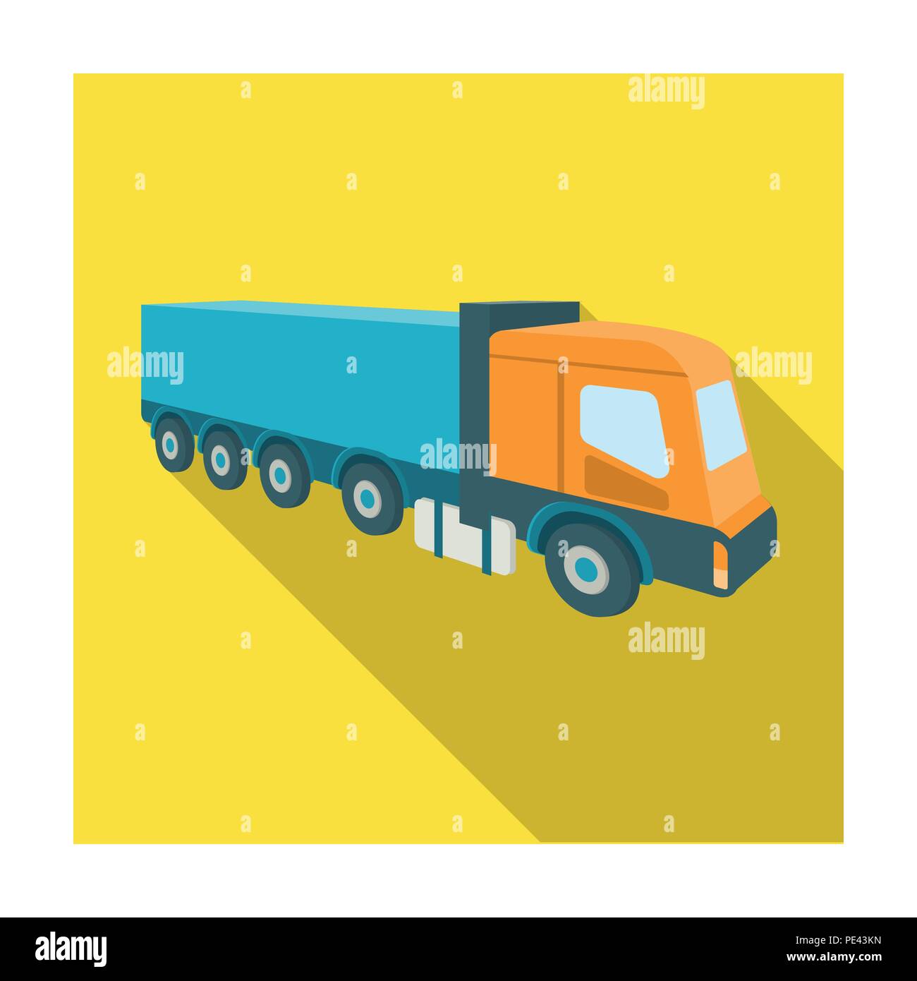 A large truck for the transport of goods. Transportation and delivery ...