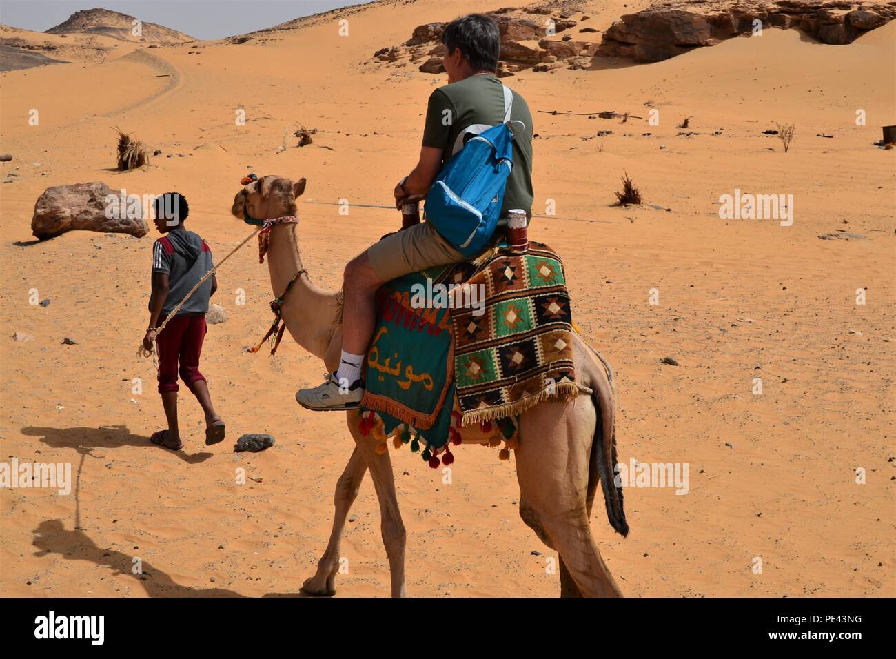 Boy leading a camel hi-res stock photography and images - Alamy