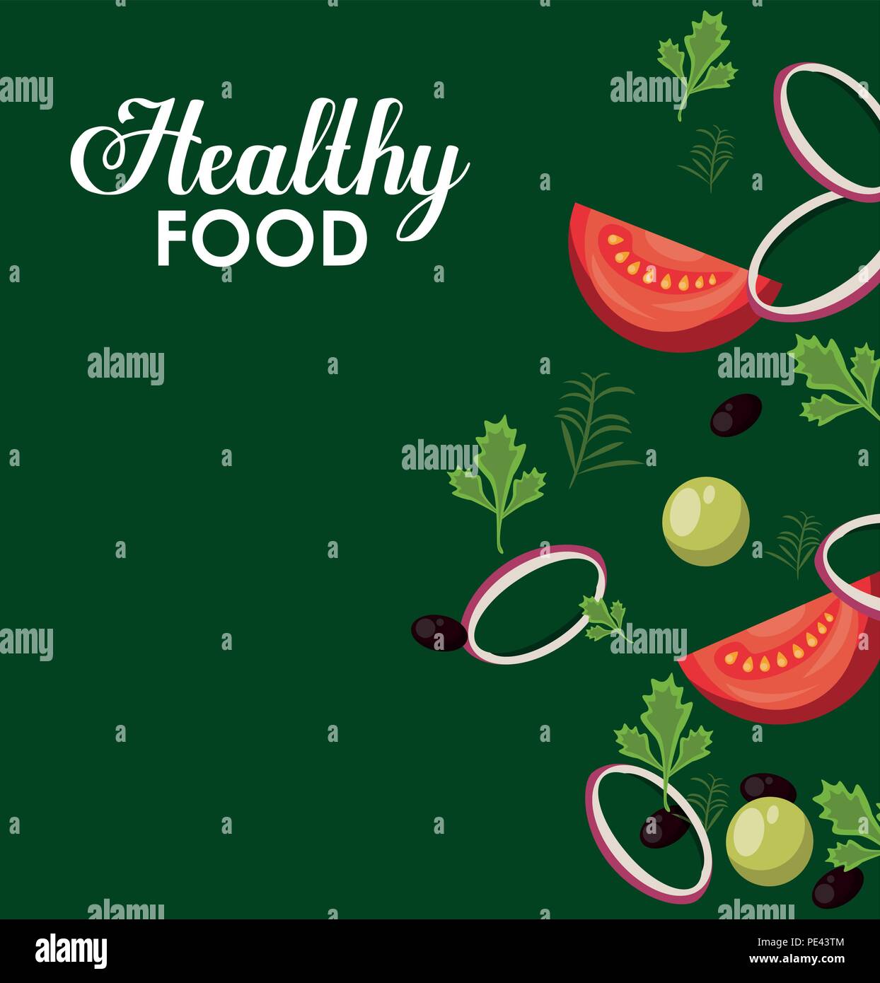 Healthy food concept Stock Vector Image & Art - Alamy