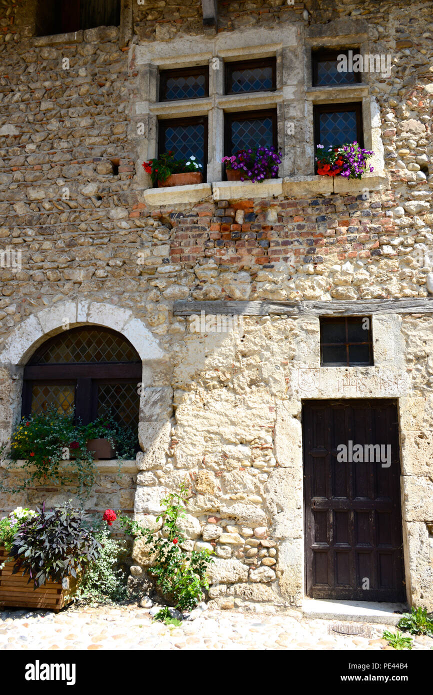 The pretty village of Perouges in the south of France Stock Photo - Alamy
