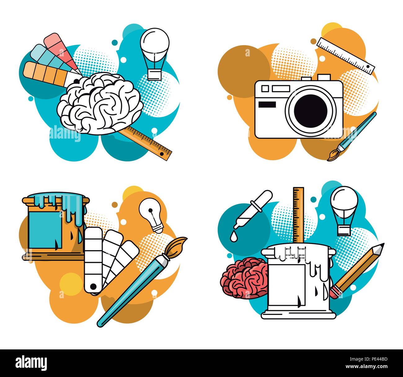 Set of creative design Stock Vector Image & Art - Alamy