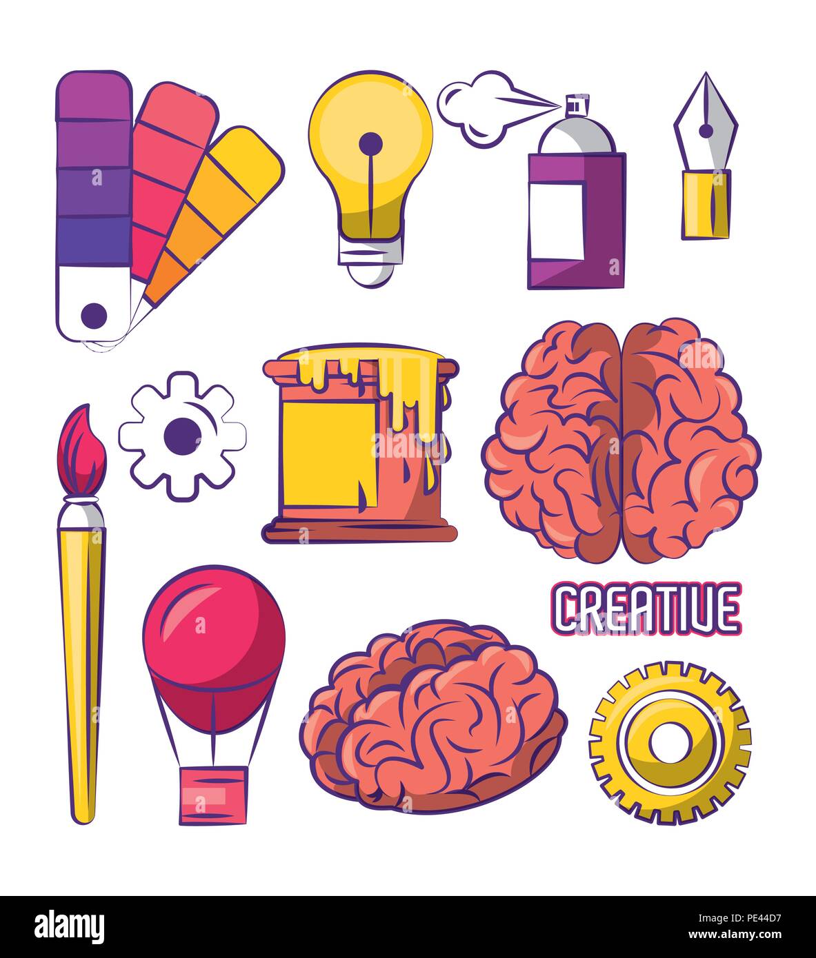 Set of creative design Stock Vector Image & Art - Alamy