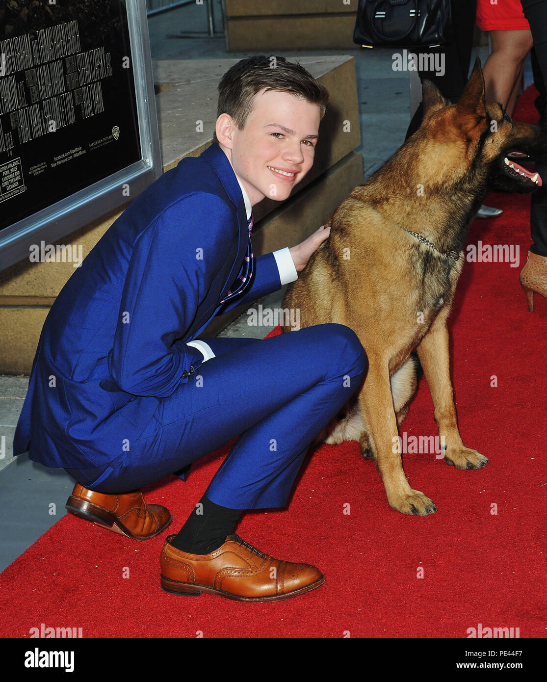 Josh Wiggins and Max 328 at the MAX Premiere at the Egyptian Theatre in ...